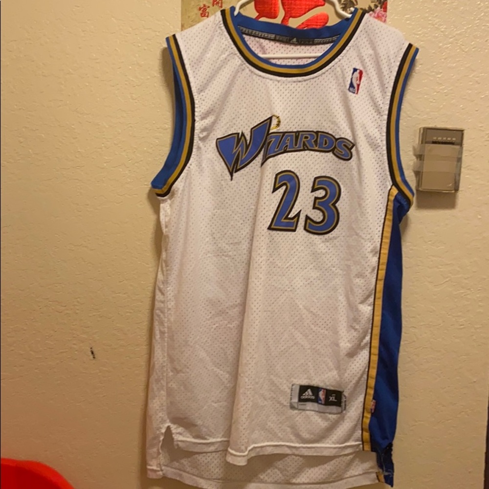 Michael Jordan Wizards 23 White Jersey - Gem